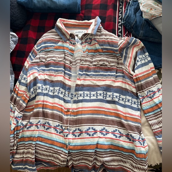 Ariat | Tops | Ariat Western Aztec Kirby Shirt | Poshmark